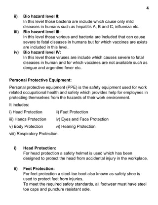 Occupational health safety and enviroment | PDF