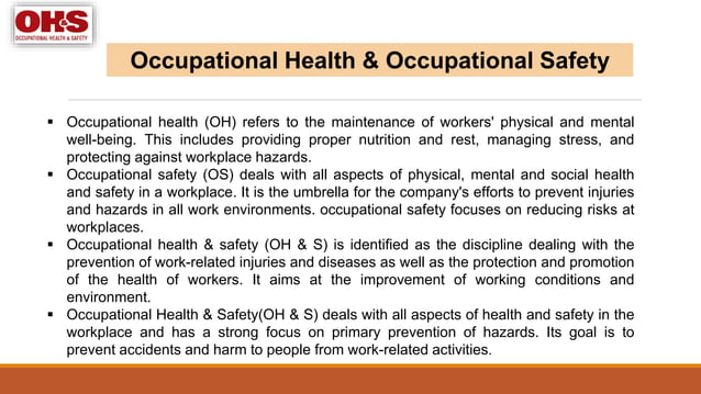 Occupational Health & Safety Management System (ISO 45001:2018).pptx | Business | Business and ...