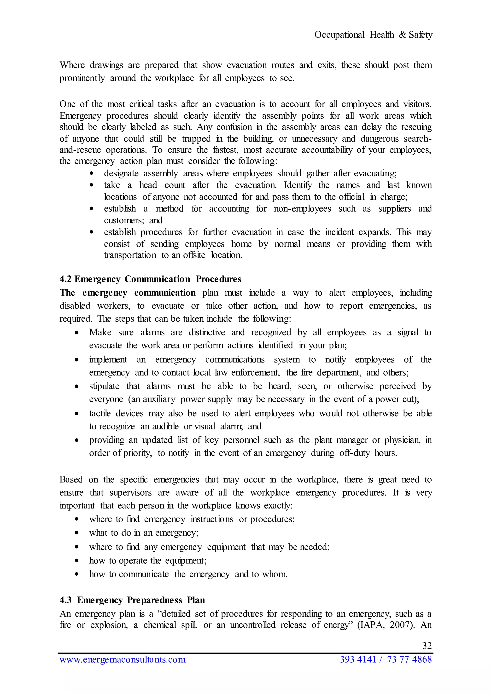 Occupational health & safety principles 31.01.14