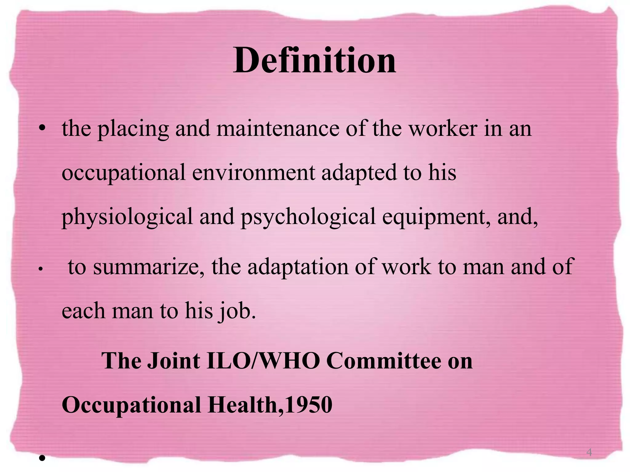 Occupational health services | PPTX
