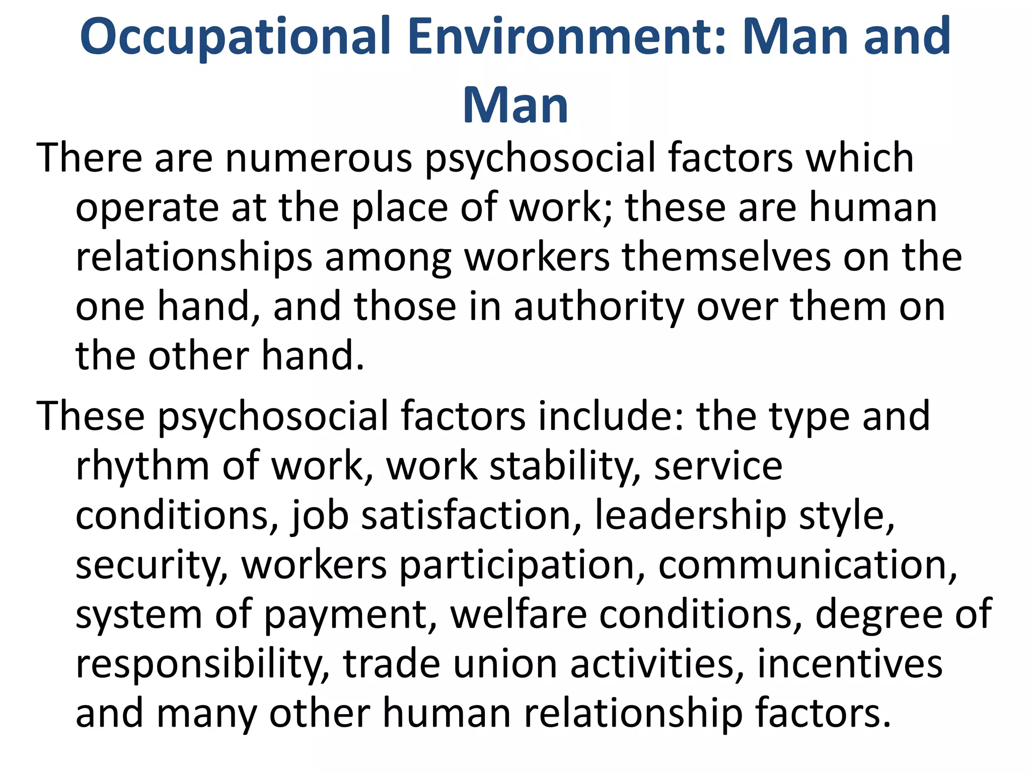 Occupational Health Services (OHS) | PPTX
