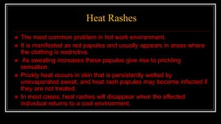 Occupational heat stress and occupational health services | PPT
