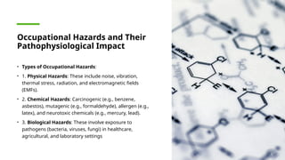 Occupational Hygiene; Hygienic Assessment of Labor Process | PPTX
