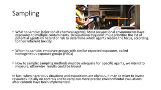 Occupational hygiene physical and biological agents | PDF