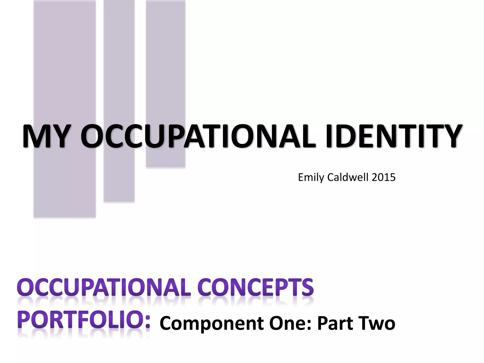 Occupational Identity powerpoint | PPT
