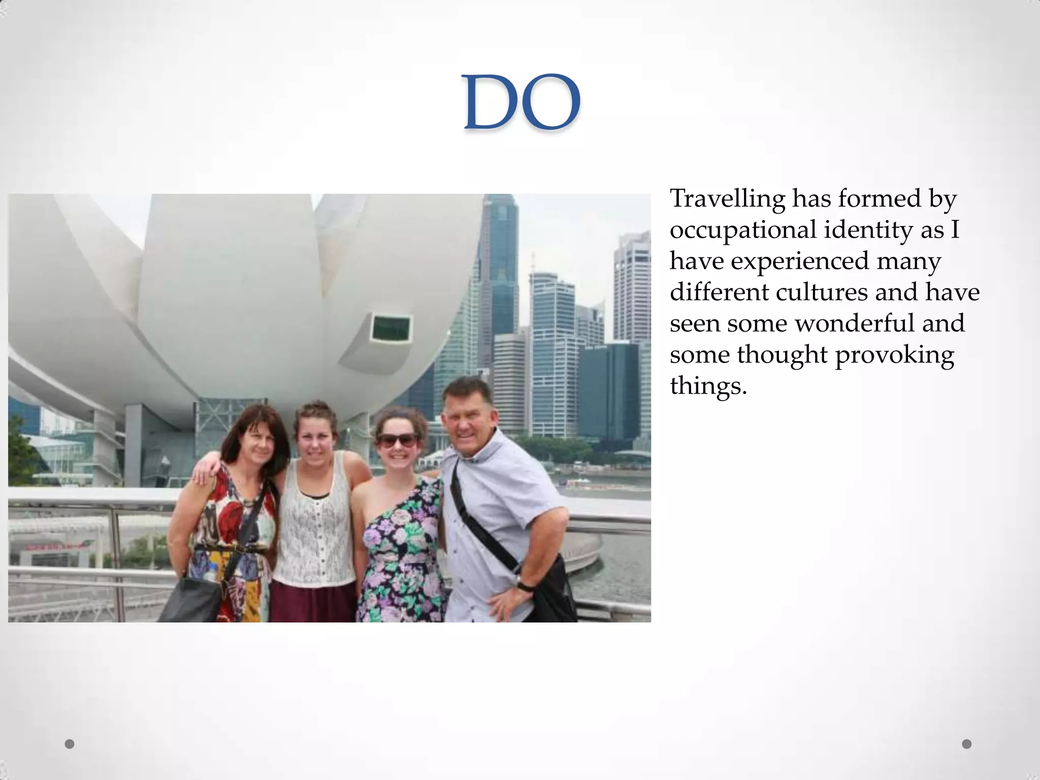 Occupational identity slideshow | PPTX