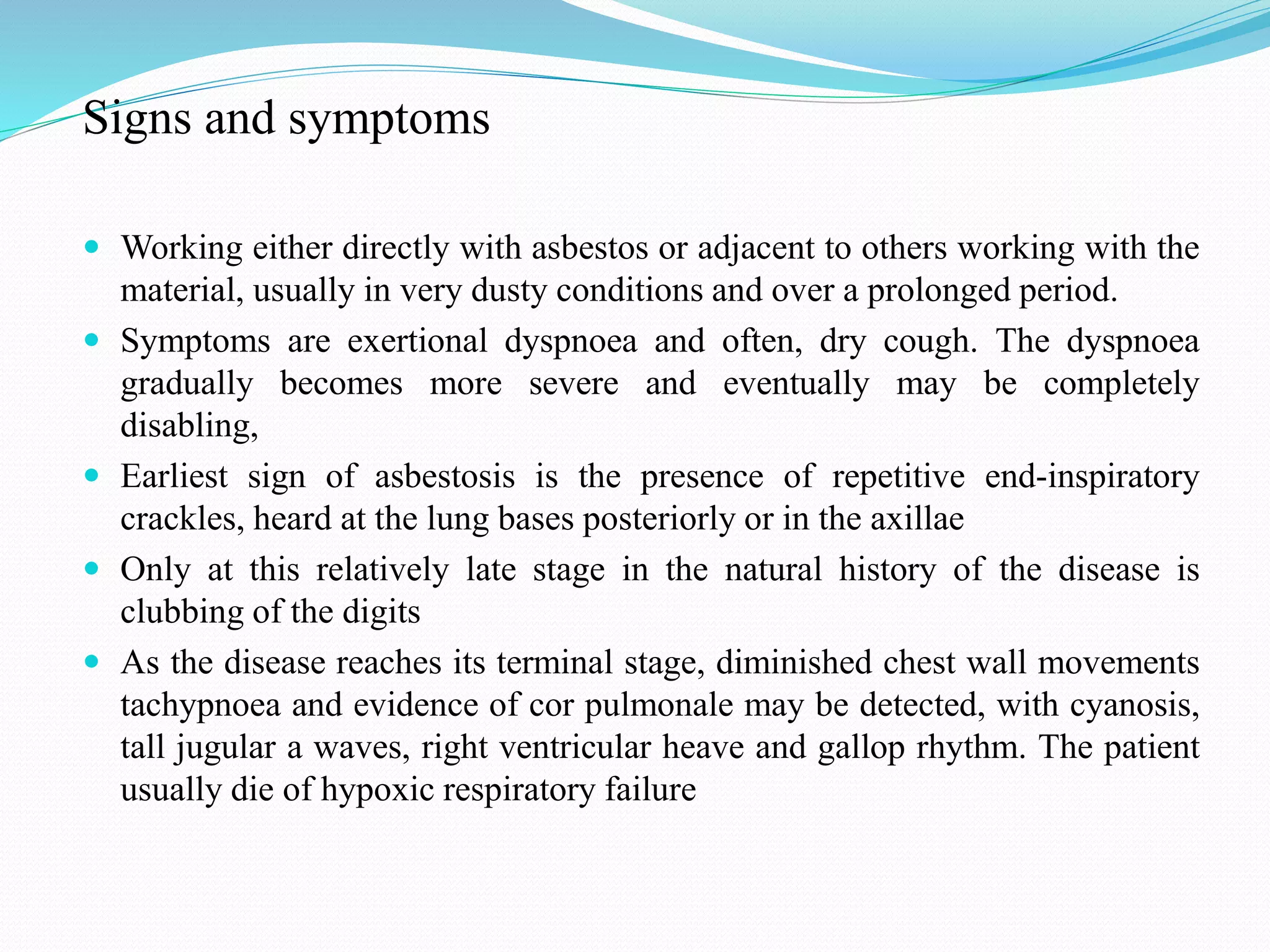 Occupational lung diseases | PPTX