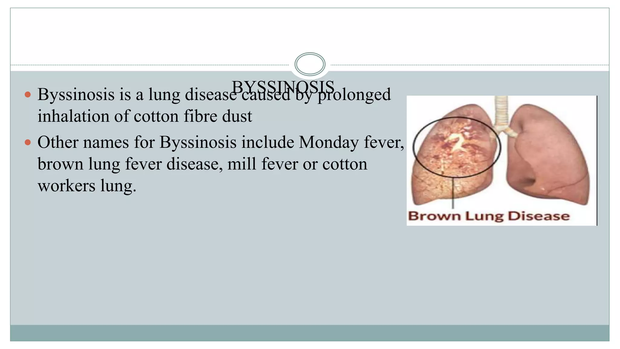 Occupational lung diseases | PPTX