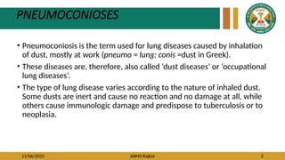 OCCUPATIONAL LUNG DISEASES.pptx mbbs 2nd year | PPTX