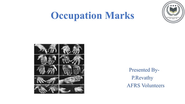 Occupational Marks | PPTX | Resume Writing and Advice | Job Search