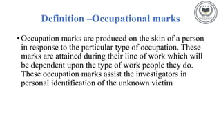 Occupational Marks | PPTX