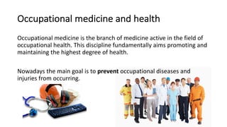 Occupational medicine work related pathologies | PPT