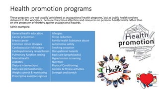 Occupational medicine work related pathologies | PPT