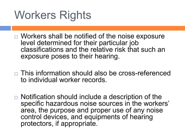 Occupational Noise Exposure | PPTX | Ear, Nose and Throat Conditions ...