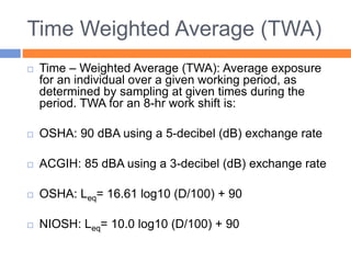 Occupational Noise Exposure | PPTX