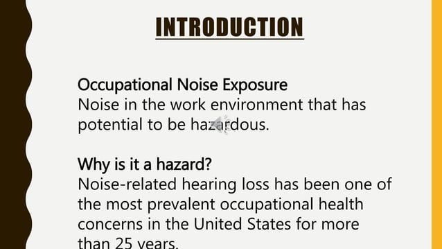 Occupational noise hazard | PPTX | Ear, Nose and Throat Conditions ...