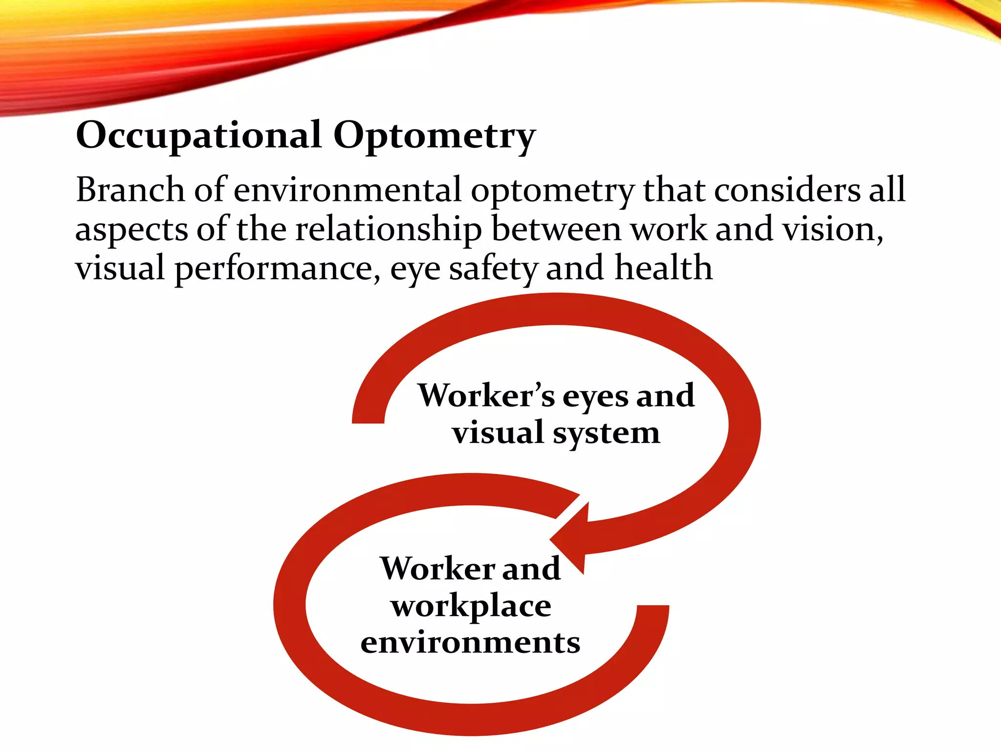 Occupational ocular problems | PPTX