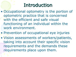 Occupational optometry | PPT