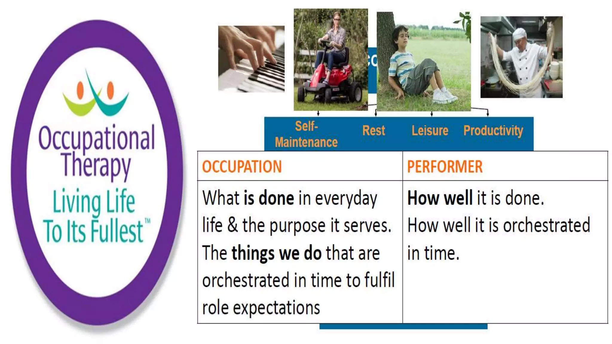 Occupational Performance Model Australia Construct and Structure | PPTX