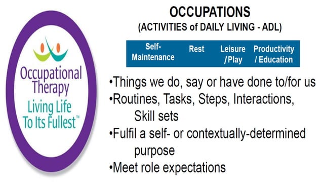 Occupational Performance Model Australia Construct and Structure | PPTX