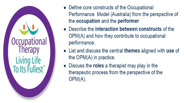 Occupational Performance Model Australia Construct and Structure | PPTX