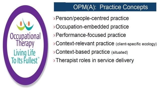Occupational Performance Model Australia Construct and Structure | PPTX