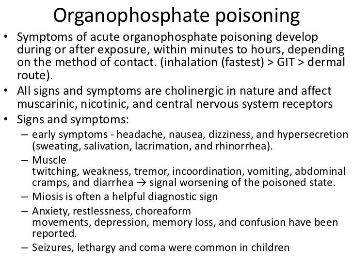 Occupational Poisonings And Toxicity