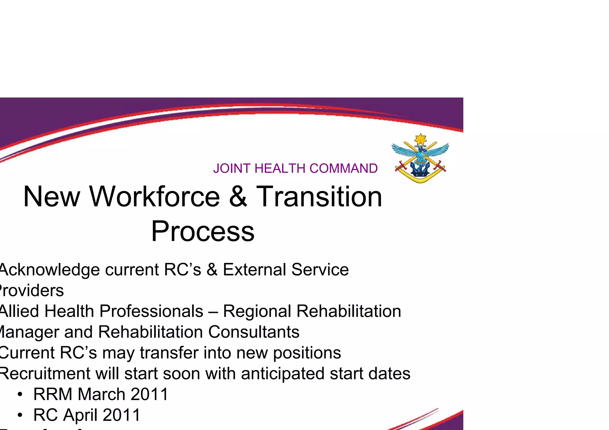 Occupational rehabilitation in the adf hayter | PDF