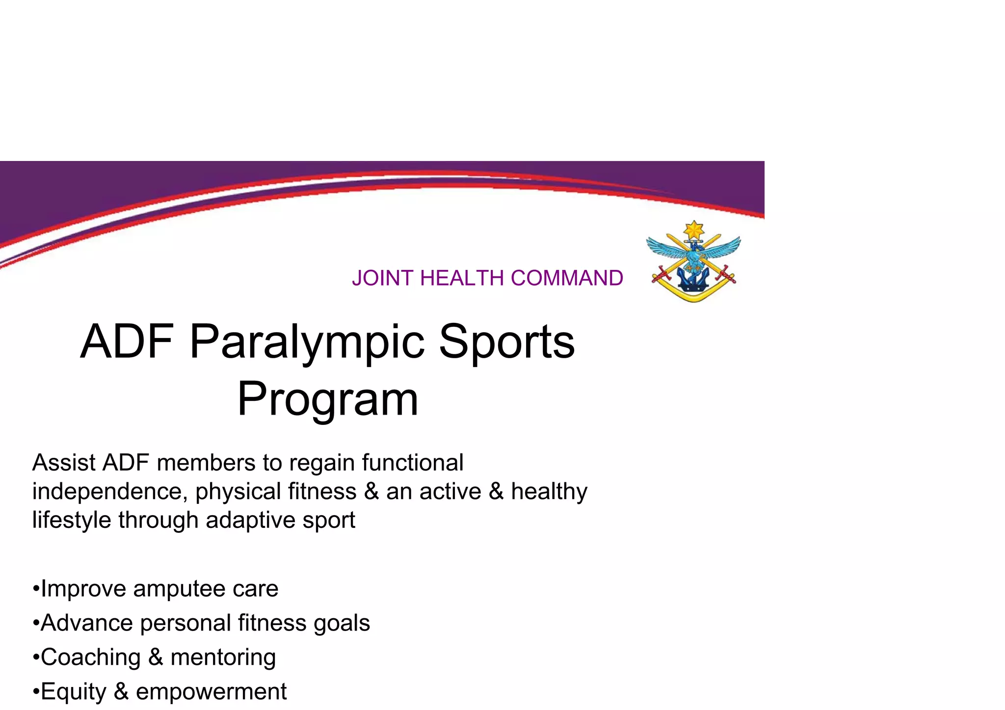 Occupational rehabilitation in the adf hayter | PDF