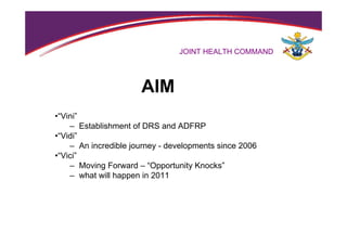 Occupational rehabilitation in the adf hayter | PPT