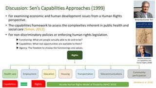 Occupational right by using sens capabilities approach | PPT