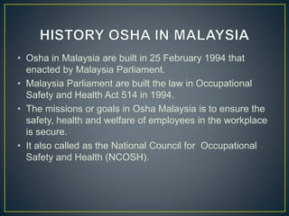 Occupational safety and health | PPTX