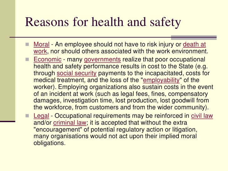 Occupational safety and health zaf