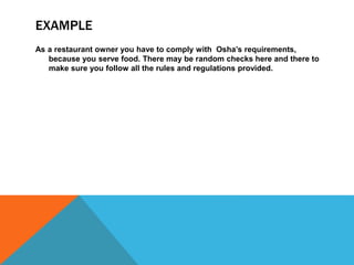 Occupational safety and health act | PPTX