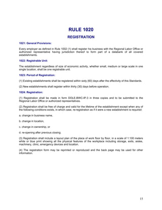 Occupational Safety and Health Standards. Department of Labor and ...