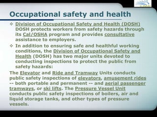 Occupational safety & health...ii