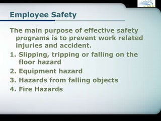 Occupational safety & health...ii