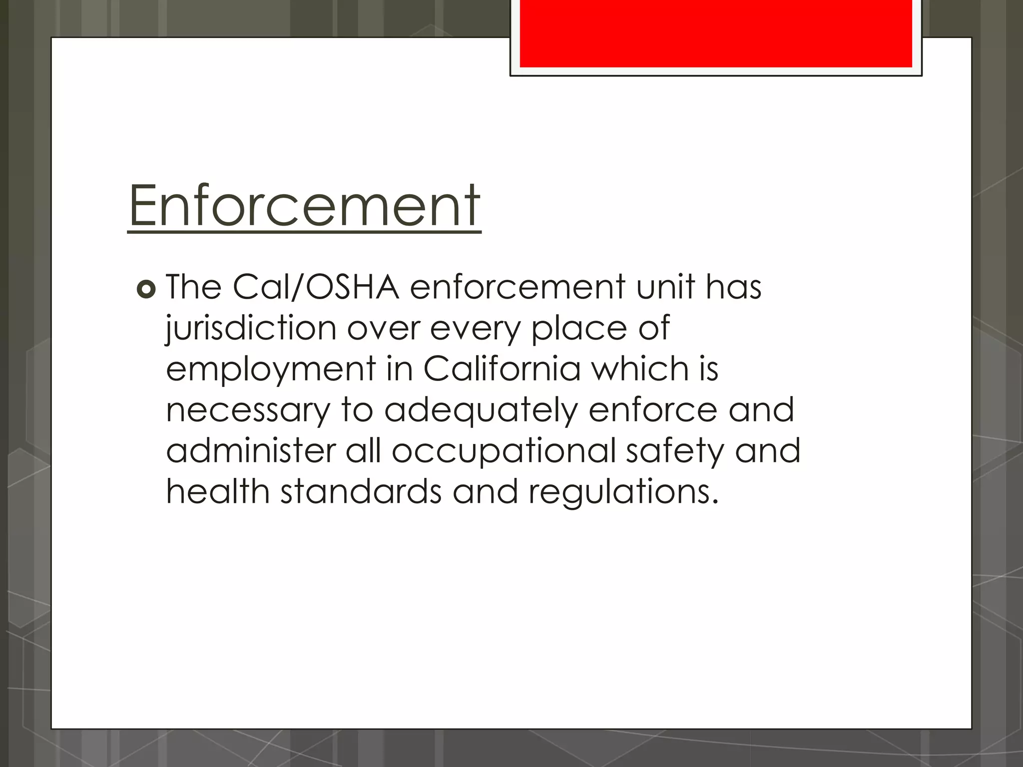 Occupational safety & health administration | PPTX