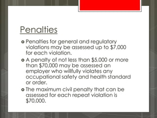 Occupational safety & health administration | PPTX