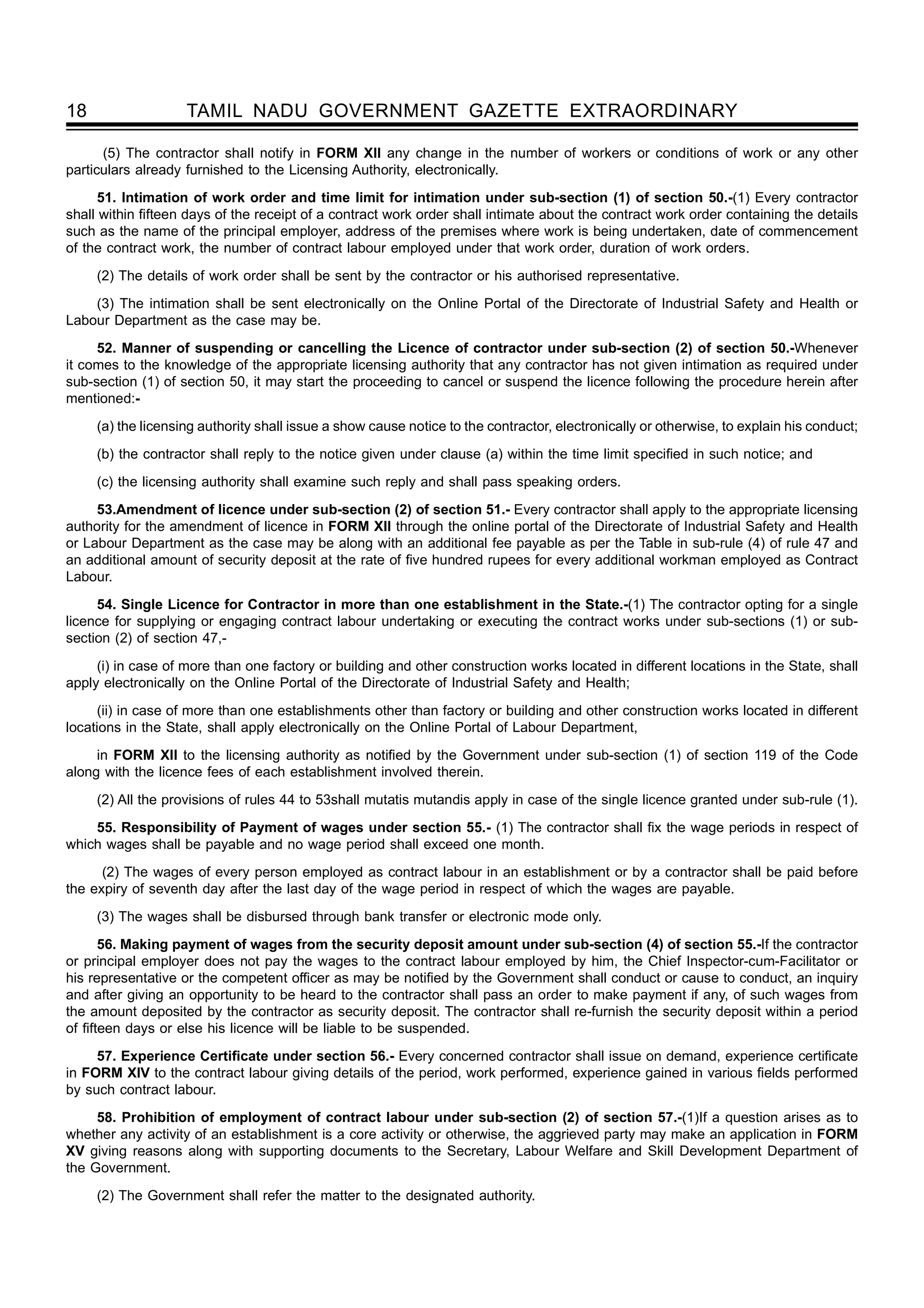 Occupational Safety, Health and Working Condition (Tamil Nadu) Rules ...