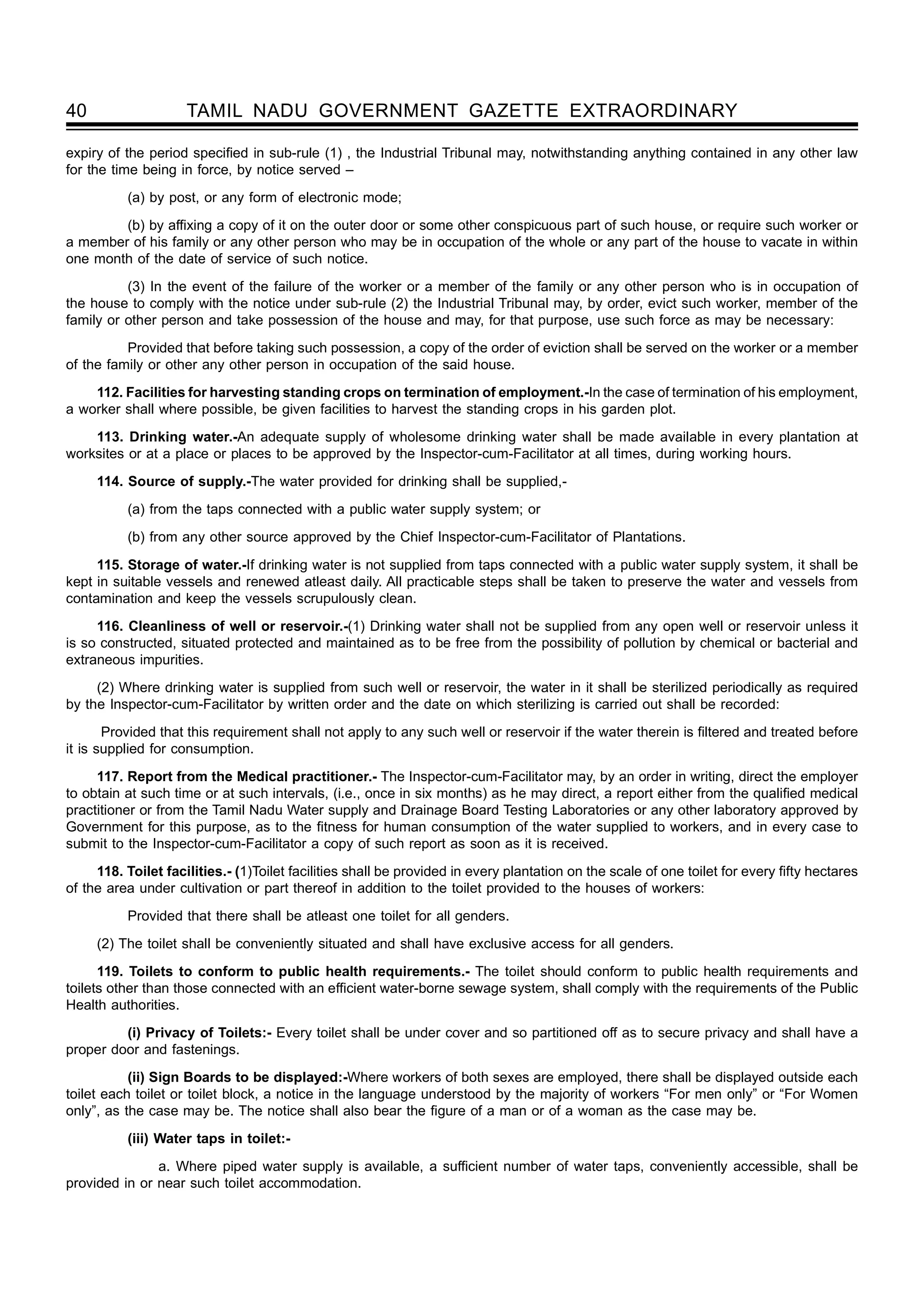 Occupational Safety, Health and Working Condition (Tamil Nadu) Rules ...