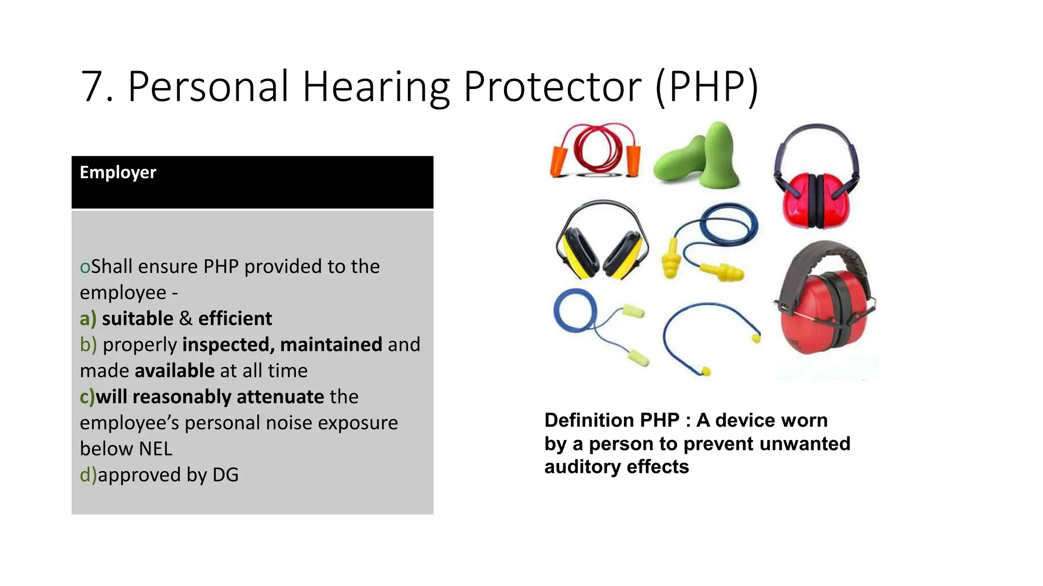 Occupational Safety And Health Regulation Noise Exposure Pptx
