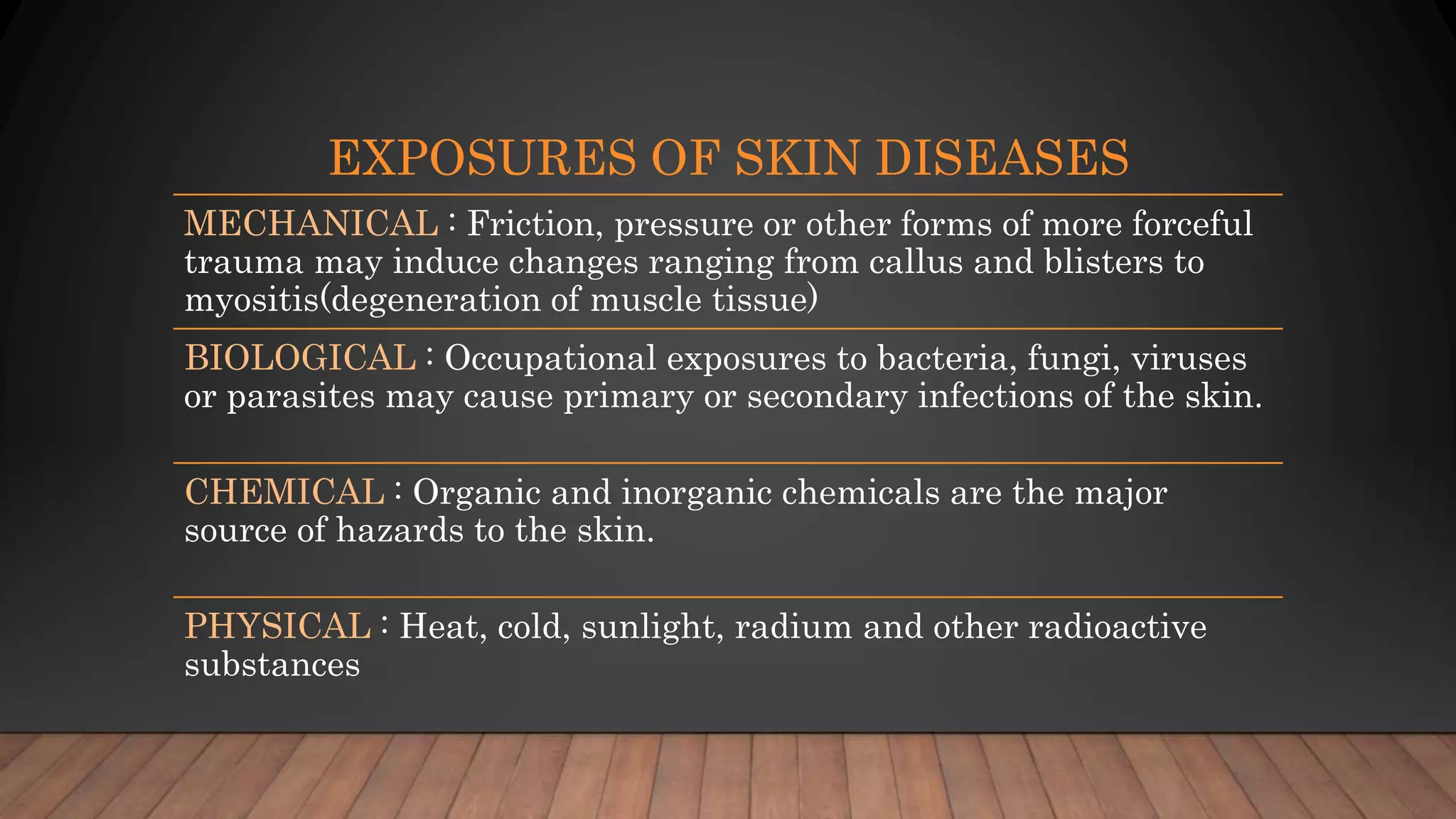 Occupational skin diseases | PPTX