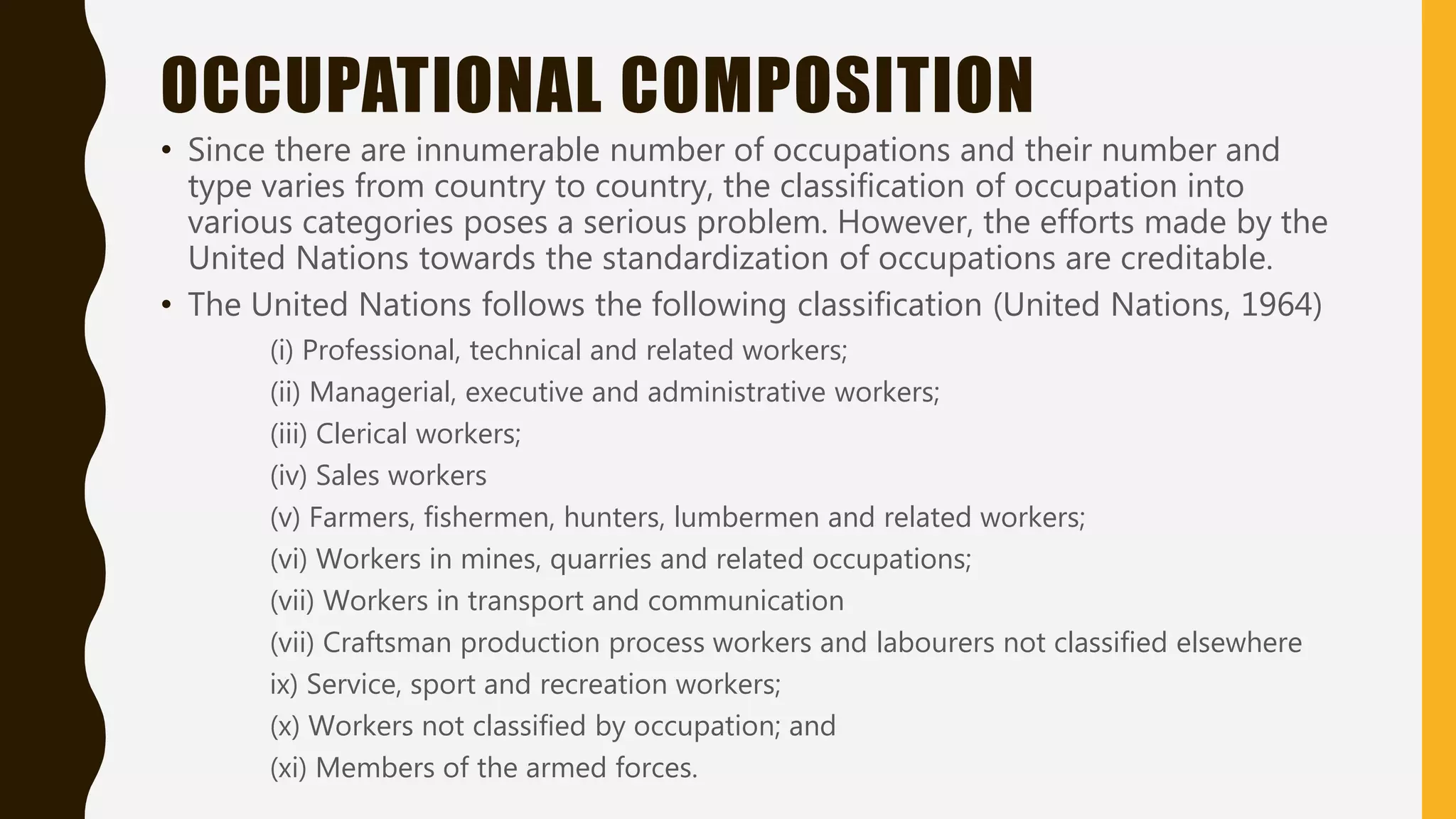Occupational Structure | PPTX