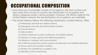 Occupational Structure | PPT