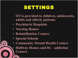 Occupational therapy | PPT | Physical Therapy | Wellness