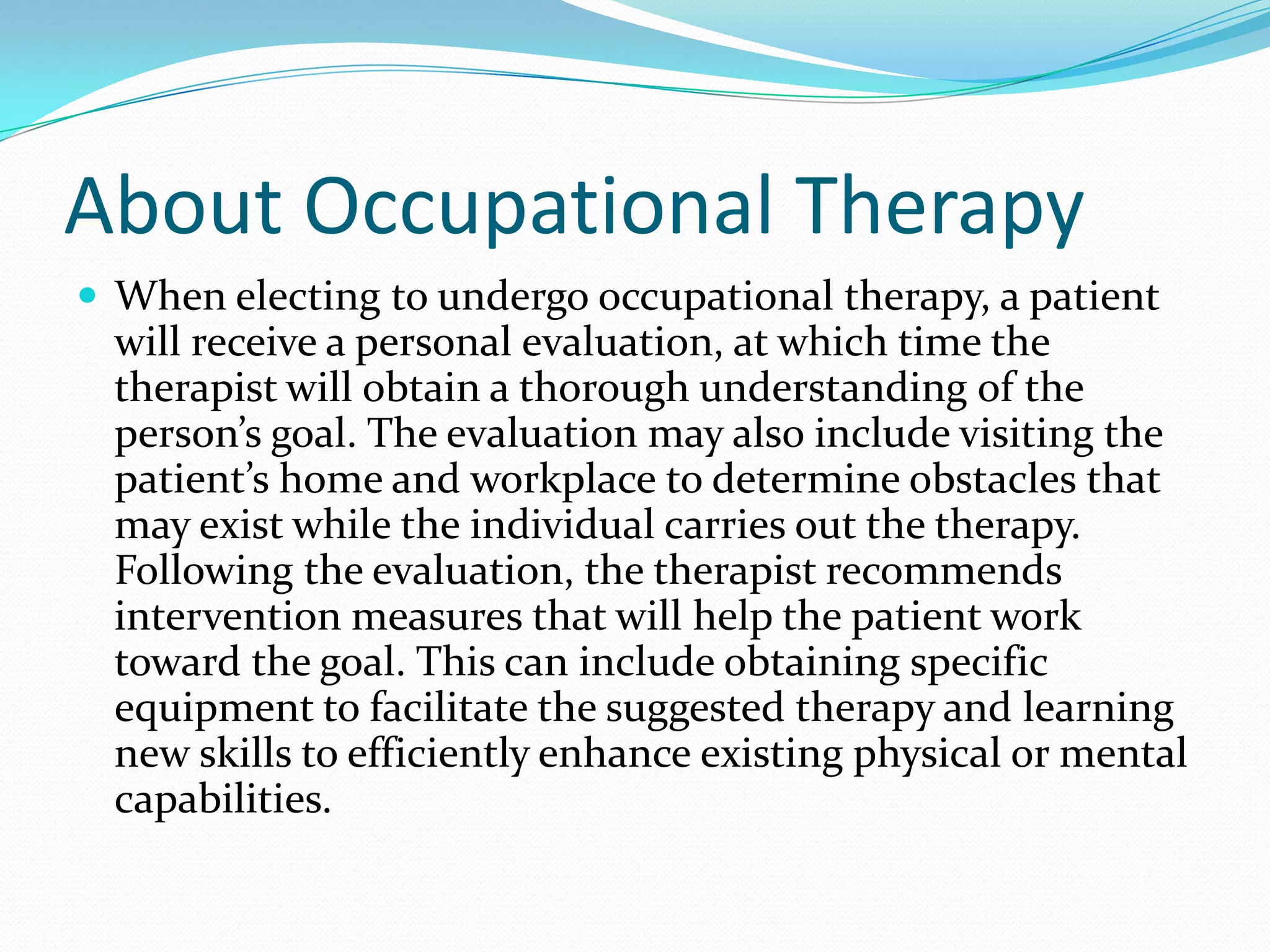 Occupational therapy | PPT