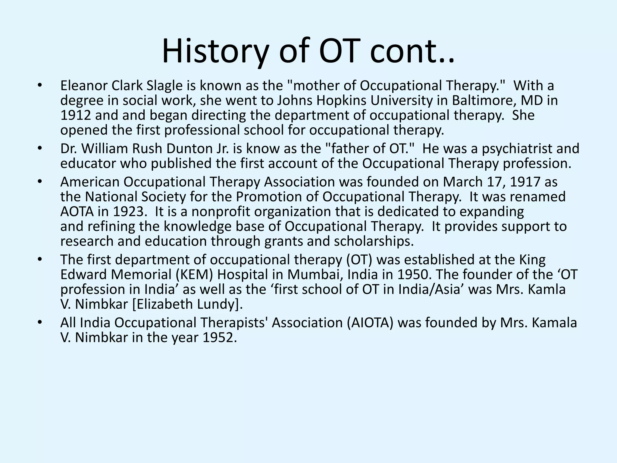 Occupational therapy | PPTX