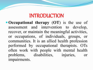 Occupational therapy | PPTX