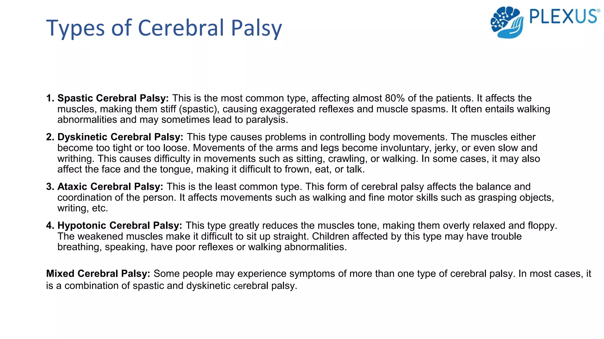 Occupational Therapy in Cerebral Palsy | PPTX